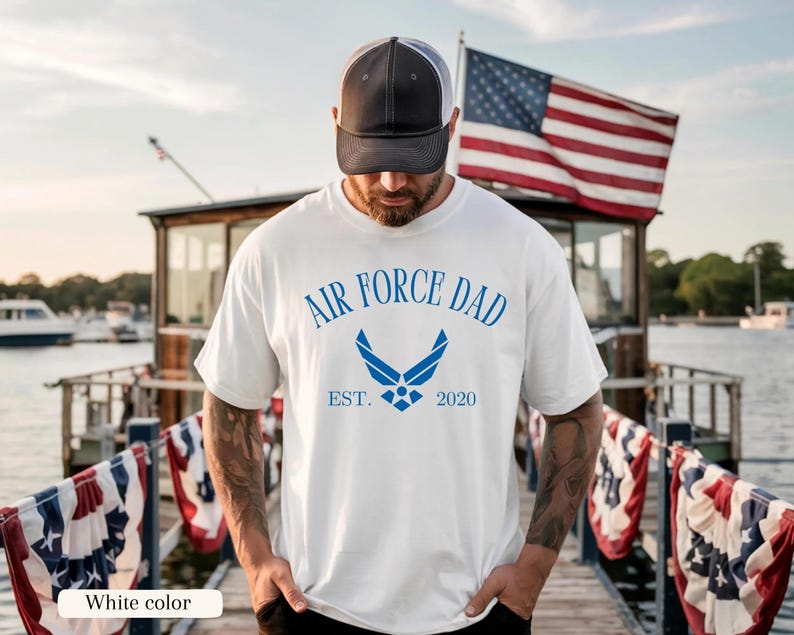 Comfort Colors® Air Force Dad Shirt Military Father’s Day Gift Veteran ...