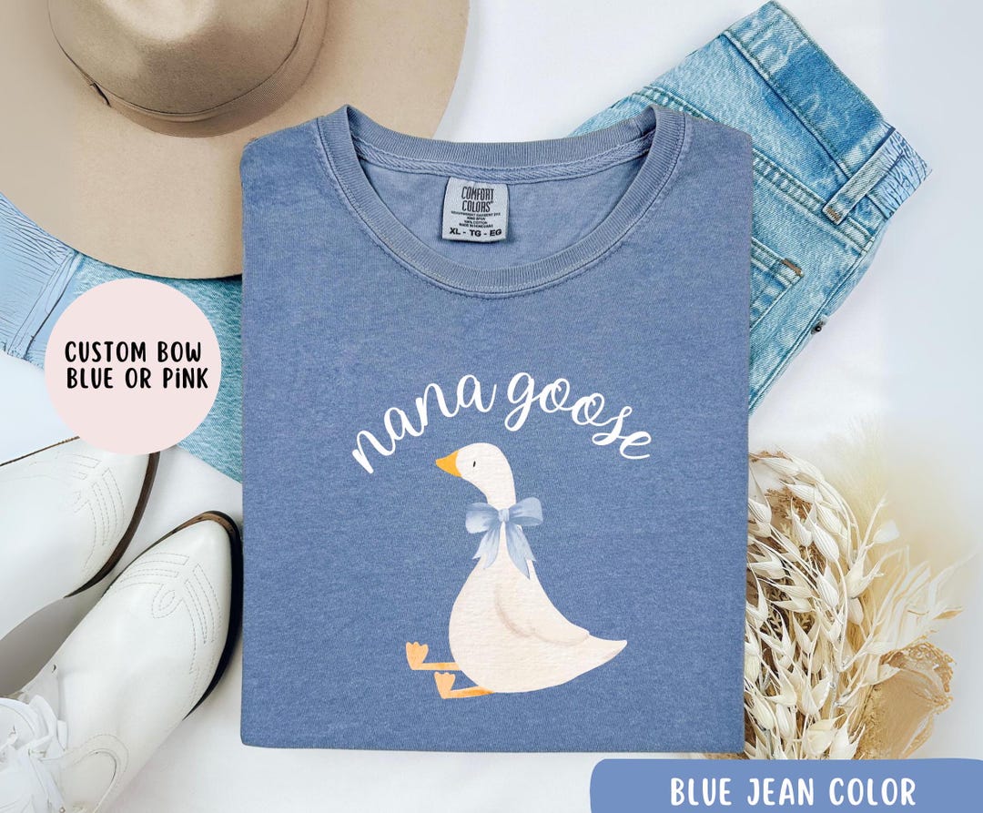 Nana Goose Shirt, Pregnancy Grandma Shirt, Gigi Silly Goose, Baby ...