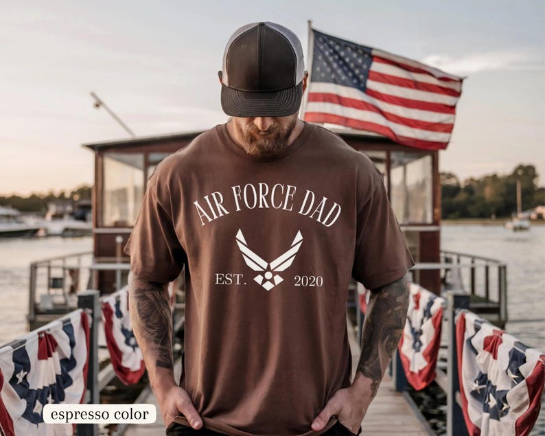 Comfort Colors® Air Force Dad Shirt Military Father’s Day Gift Veteran ...