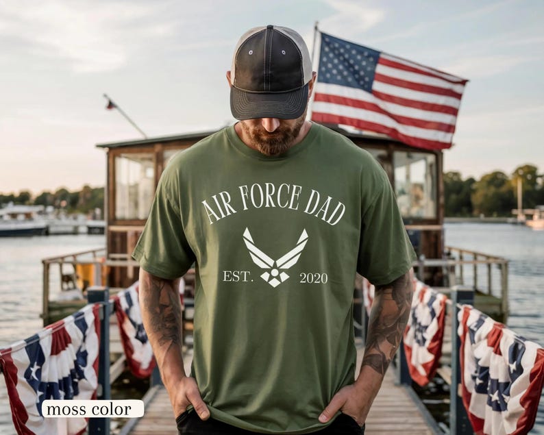 Comfort Colors® Air Force Dad Shirt Military Father’s Day Gift Veteran ...