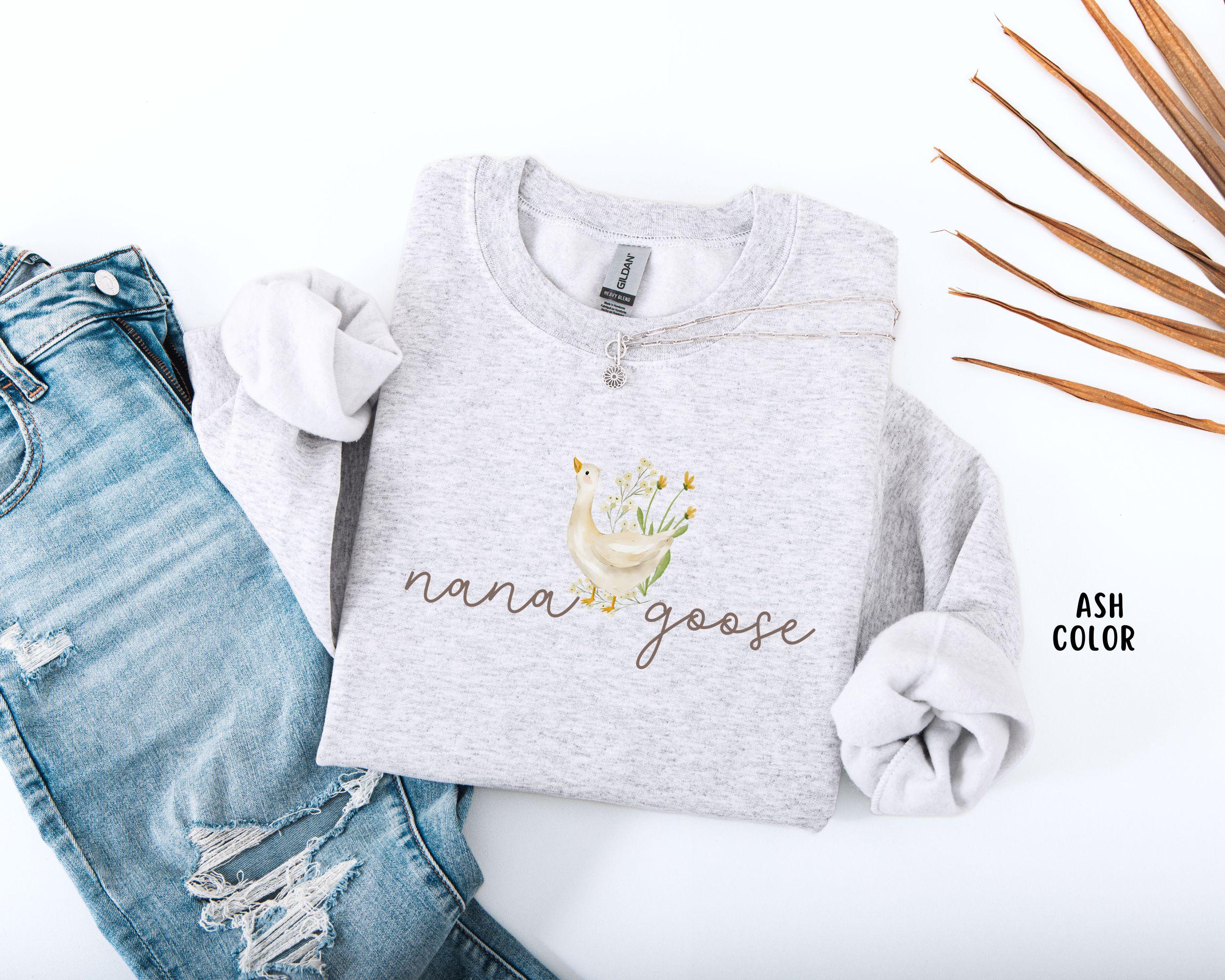 Nana Goose Floral Sweater Silly Goose Sweatshirt From Grandkids, Funny ...