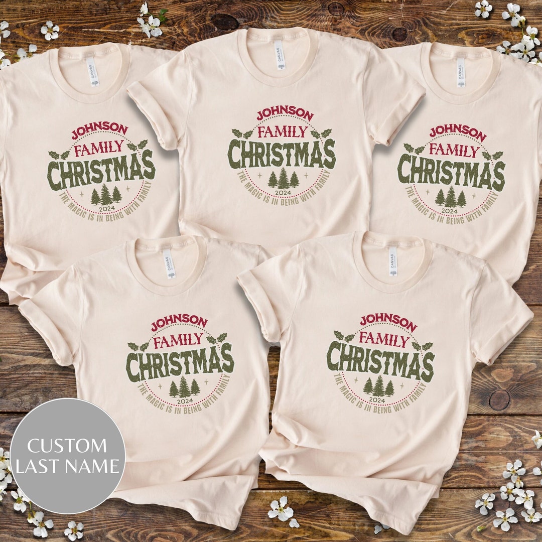 Personalized Custom Family Christmas Shirts, Matching Family Christmas ...