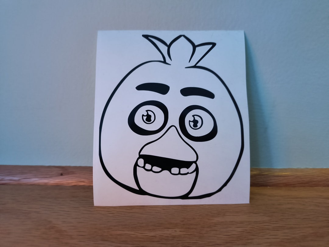 Five Nights at Freddy's Chica Head Vinal Decal - Etsy