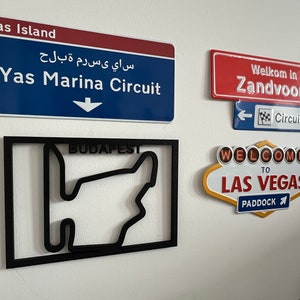Formula 1 Race Circuit Wall Art | Desk / Shelf Décor | Freestanding ...