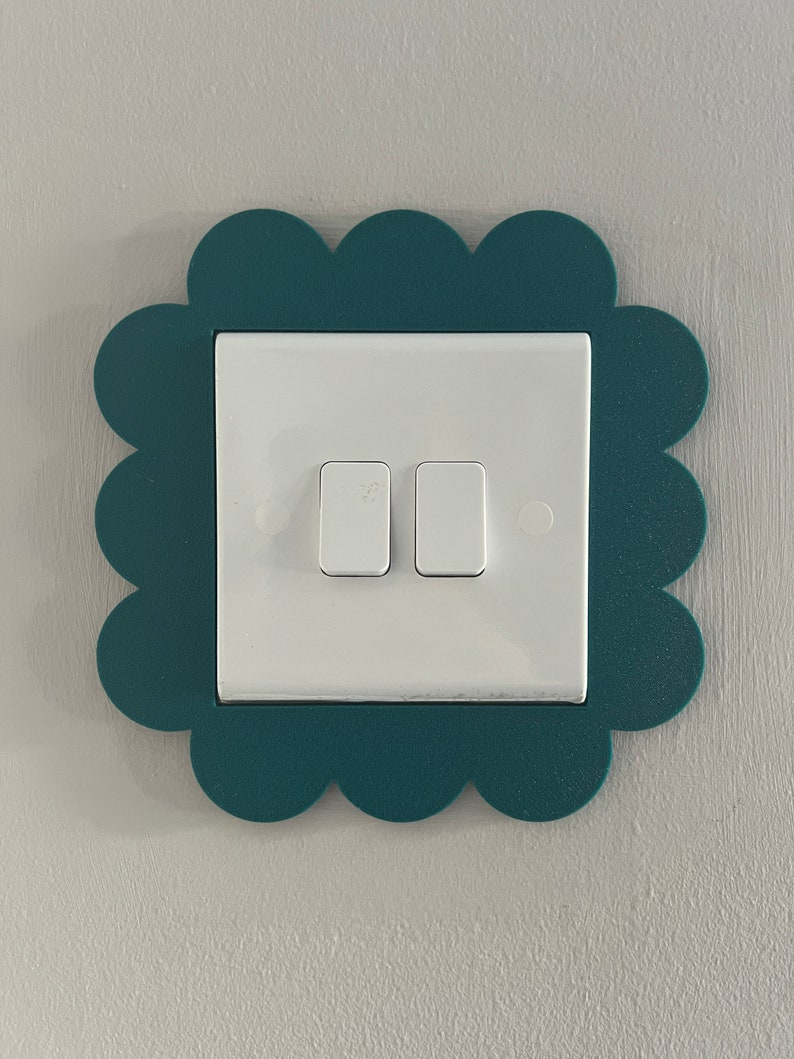 Curve Edged Light Switch Surround Cover - Scallop Effect - Nursery ...