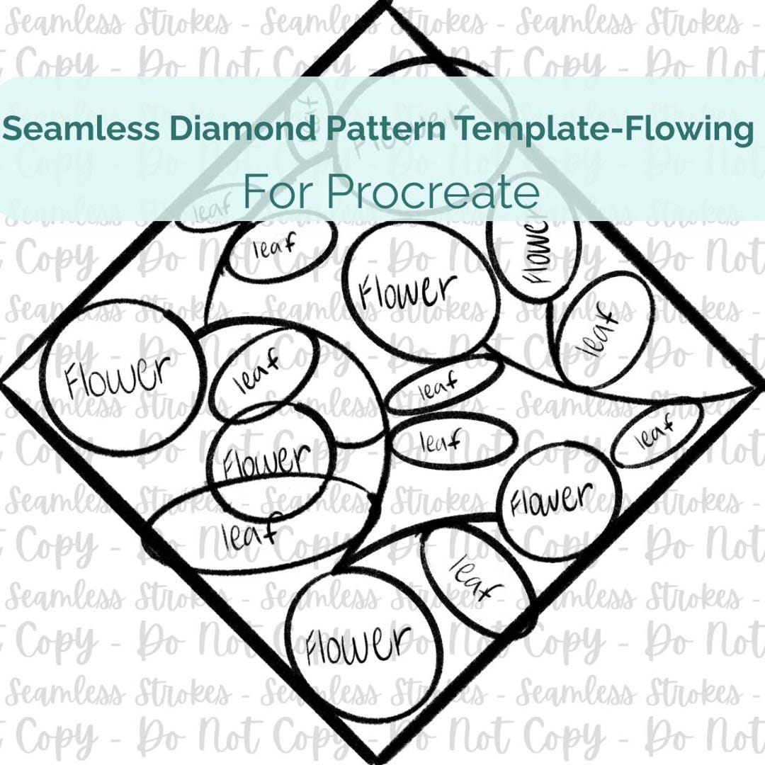 Seamless Diamond Template, Flowing Repeat Pattern, Create Your Own ...