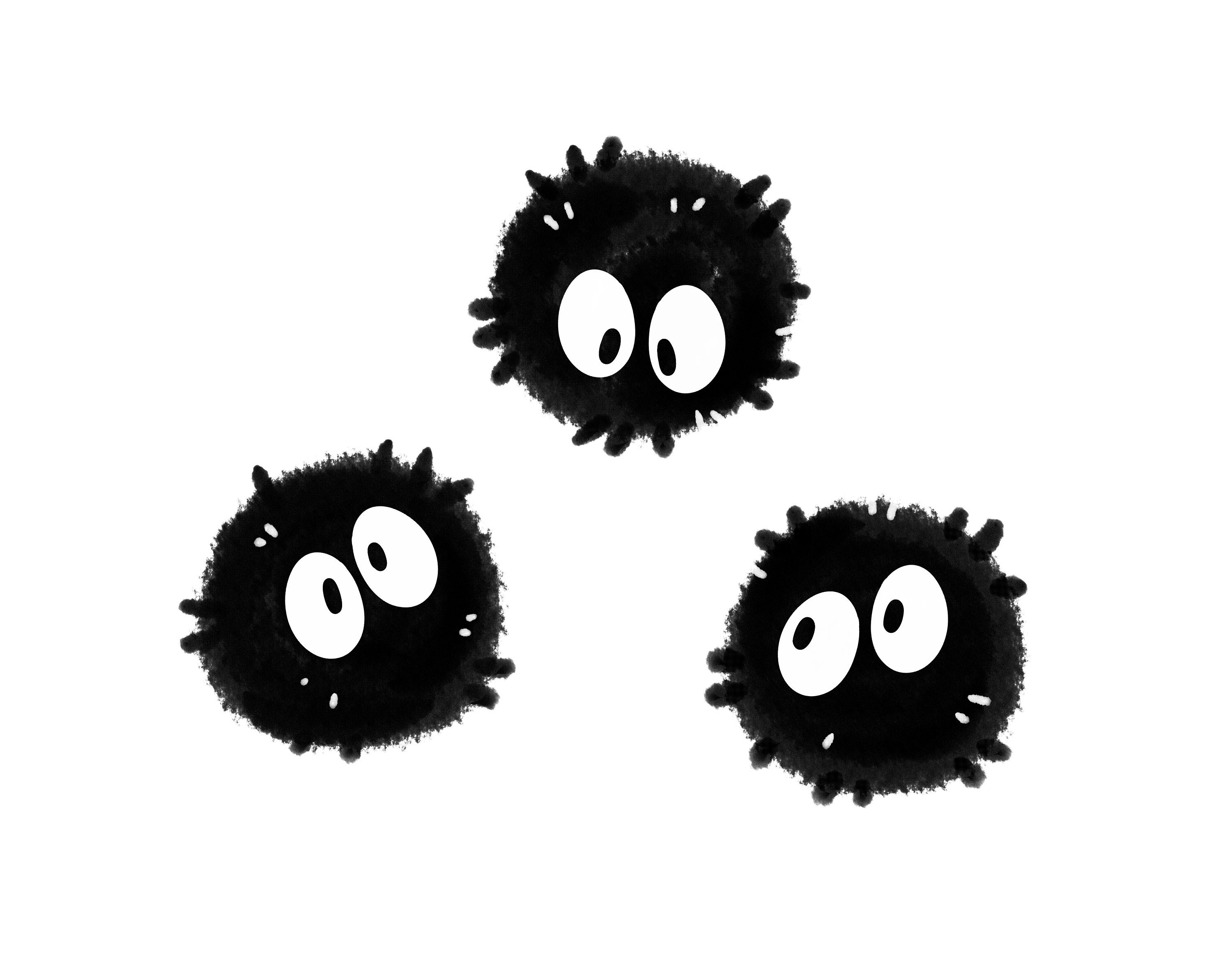 Simple Soot Sprites SVG - Etsy