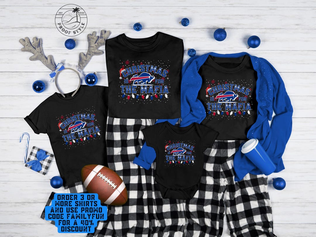 Distressed Bills Family Pajamas, Christmas is for the Mafia Matching ...