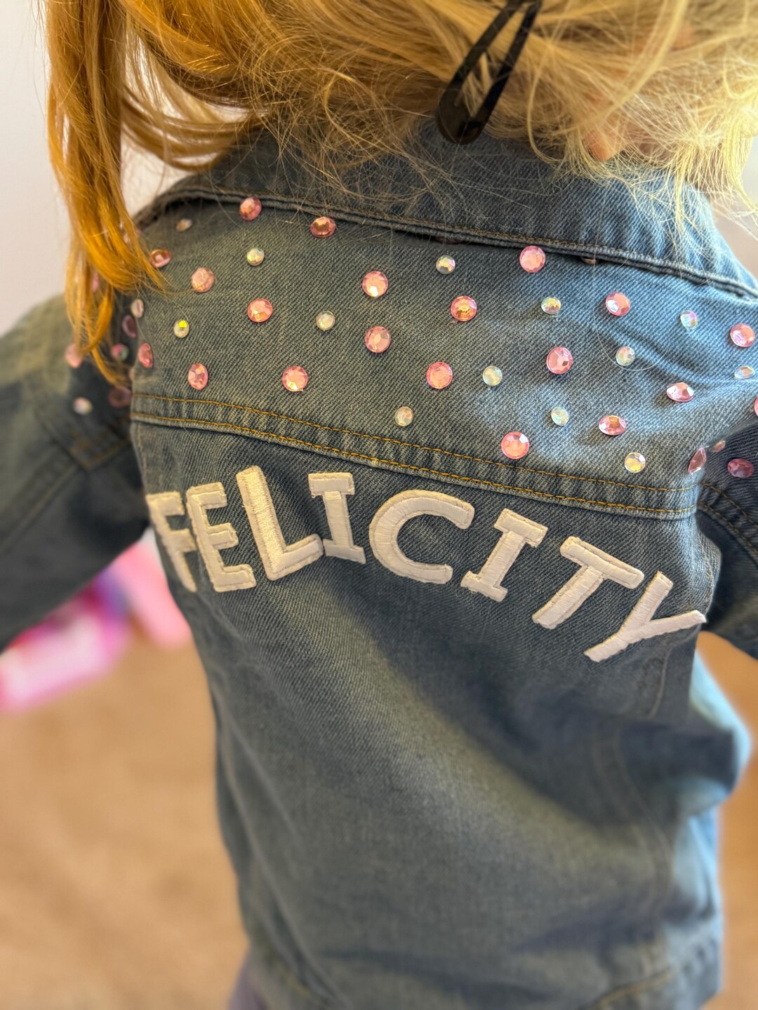 Personalized Jean Jacket Girl Custom Denim Jacket Birthday Gift ...