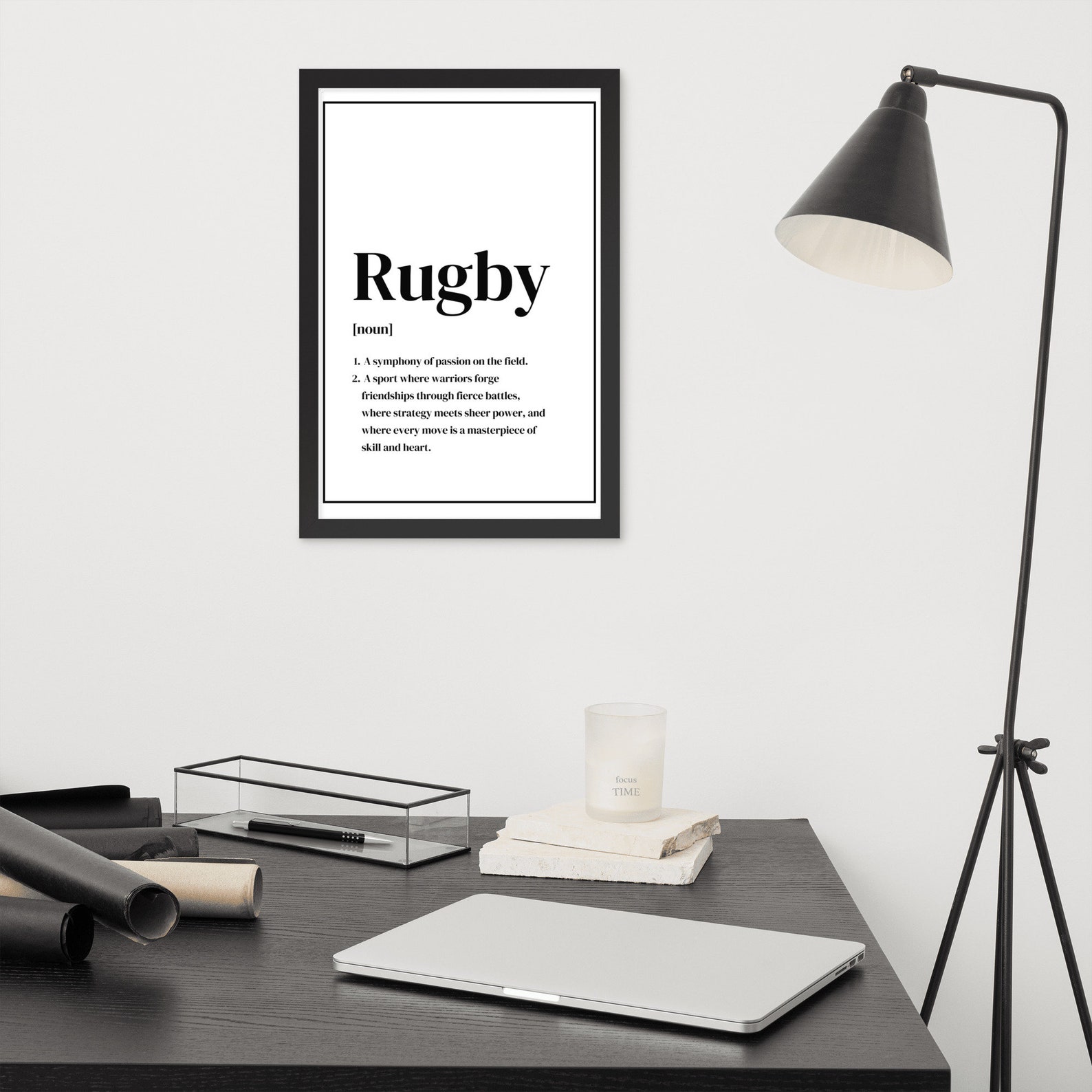 Digital Art of Powerful Rugby Phrases, Printable Art, Rugby Gift, Rugby ...