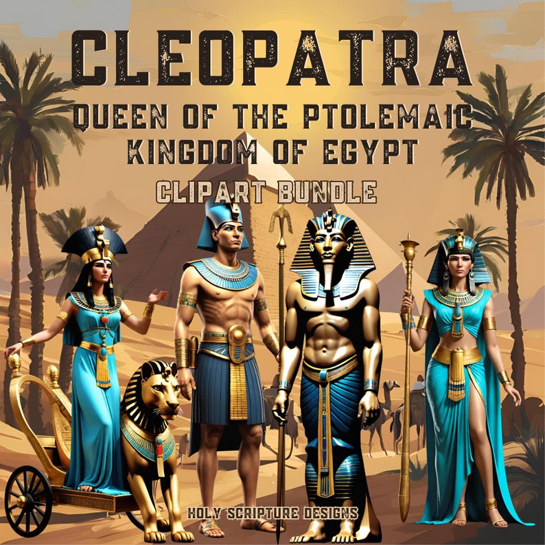 Cleopatra Clipart Bundle: Ancient Egypt Characters (PNG) - Etsy Canada