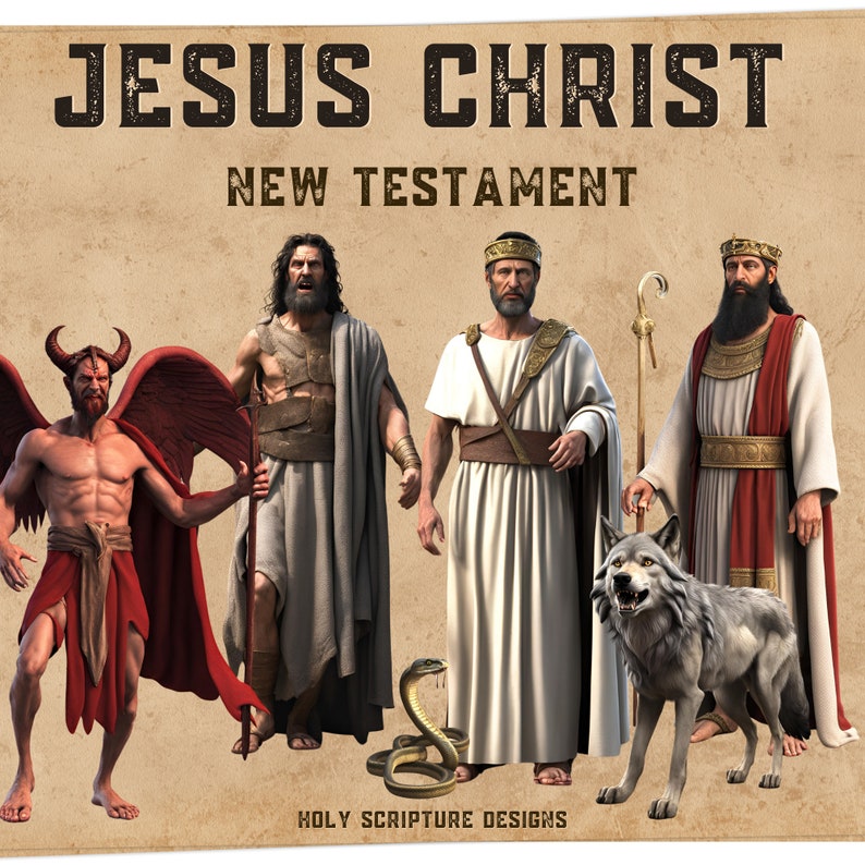 Jesucristo, imágenes prediseñadas del Nuevo Testamento, personajes ...