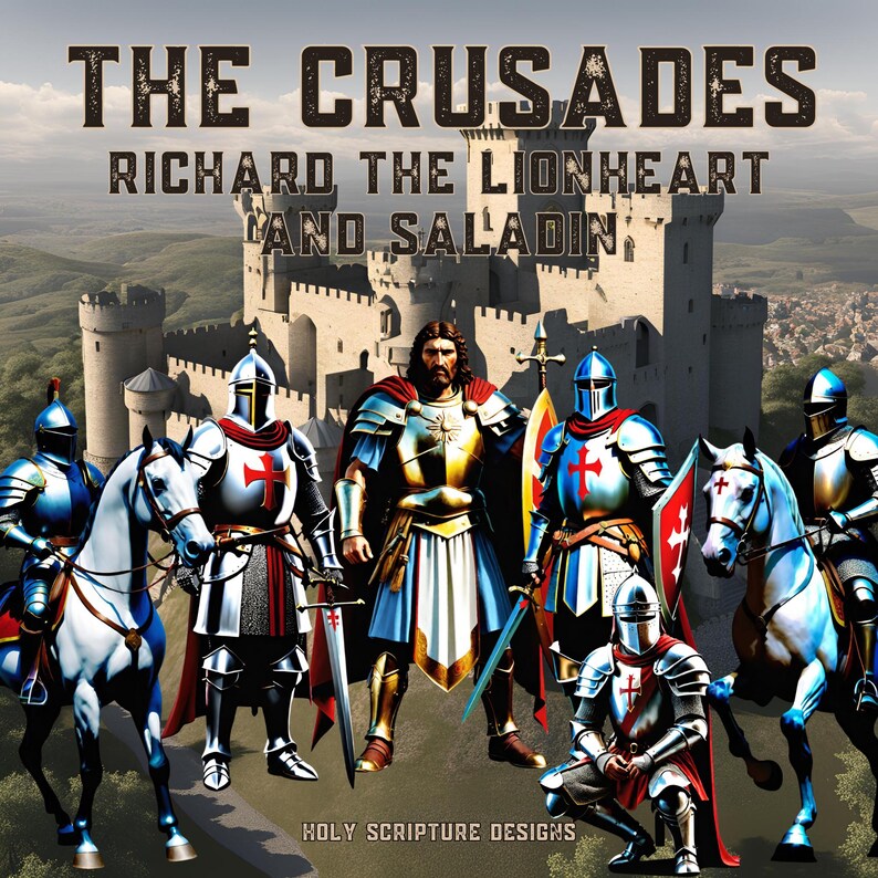 The Crusades Clipart, Medieval Warfare Characters, Historical Crusaders ...