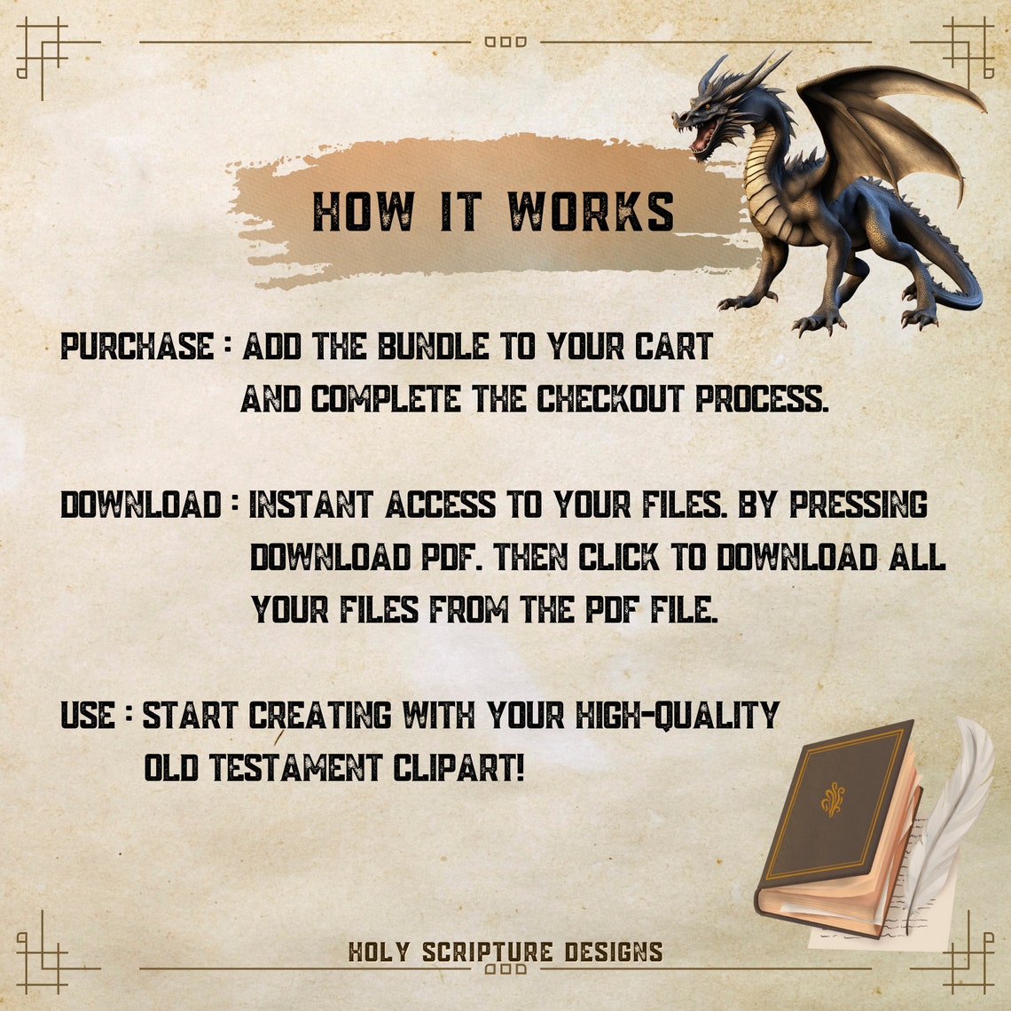 Old Testament Clipart Bundle: Biblical Characters & Stories (PNG Files ...