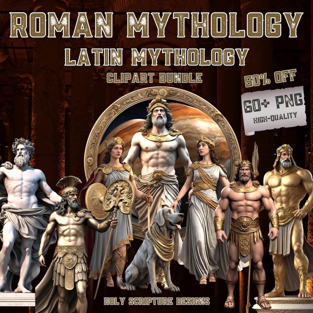 Roman Mythology Clipart, Gods and Goddesses of Rome, Mythical ...