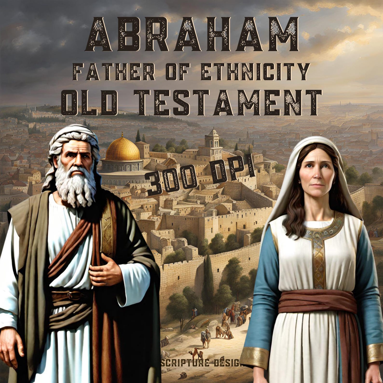 Abraham Clipart: Old Testament Figures, Ancient Israelite Icons (30 PNG ...