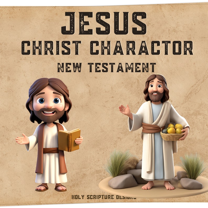 New Testament Clipart Bundle: Jesus Christ, Biblical Characters (PNG ...