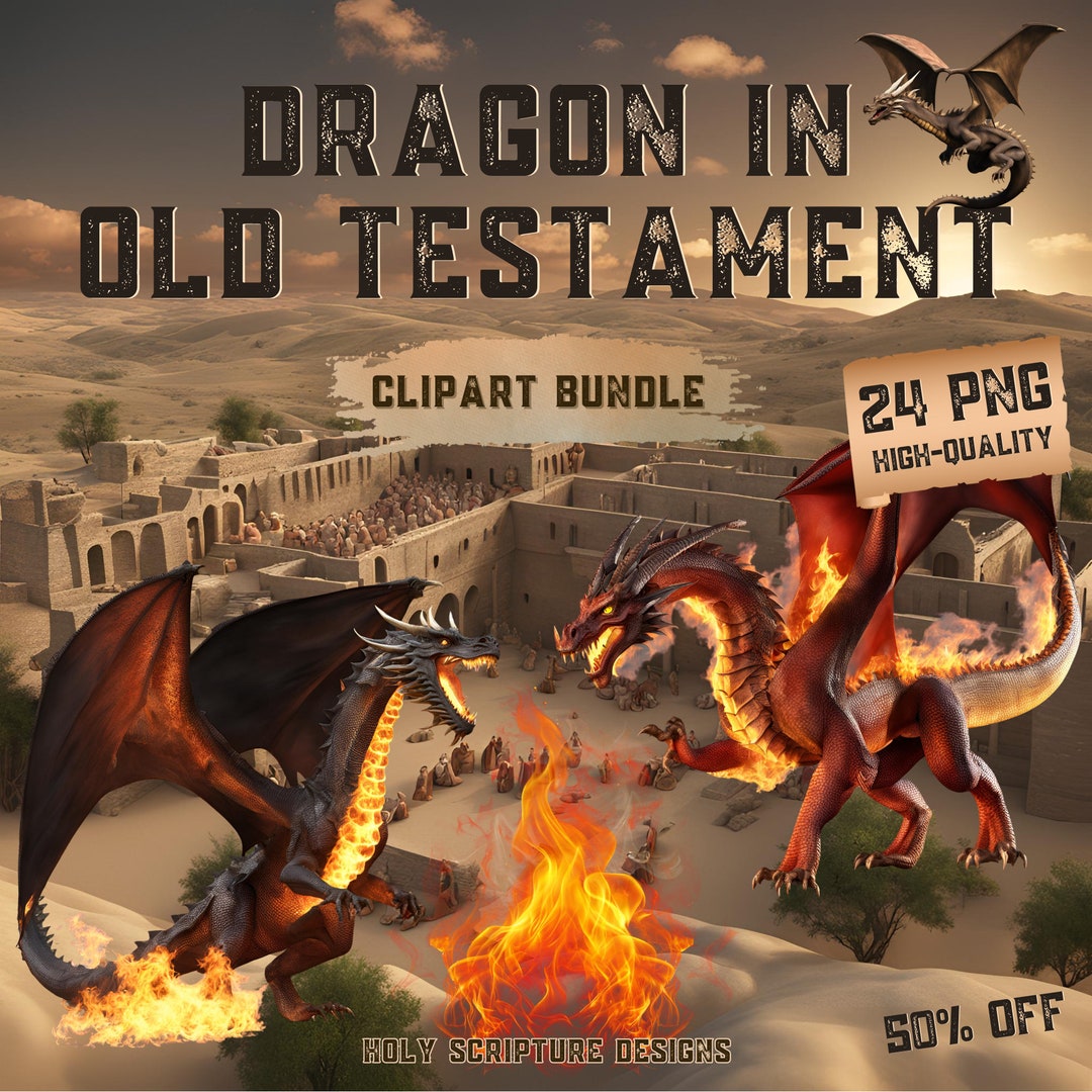 Dragon Old Testament Clipart Bundle 1,biblical Characters, Bible ...