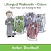 Priest Vestments Paper Doll: Catholic Colors Activity (printable PDF ...