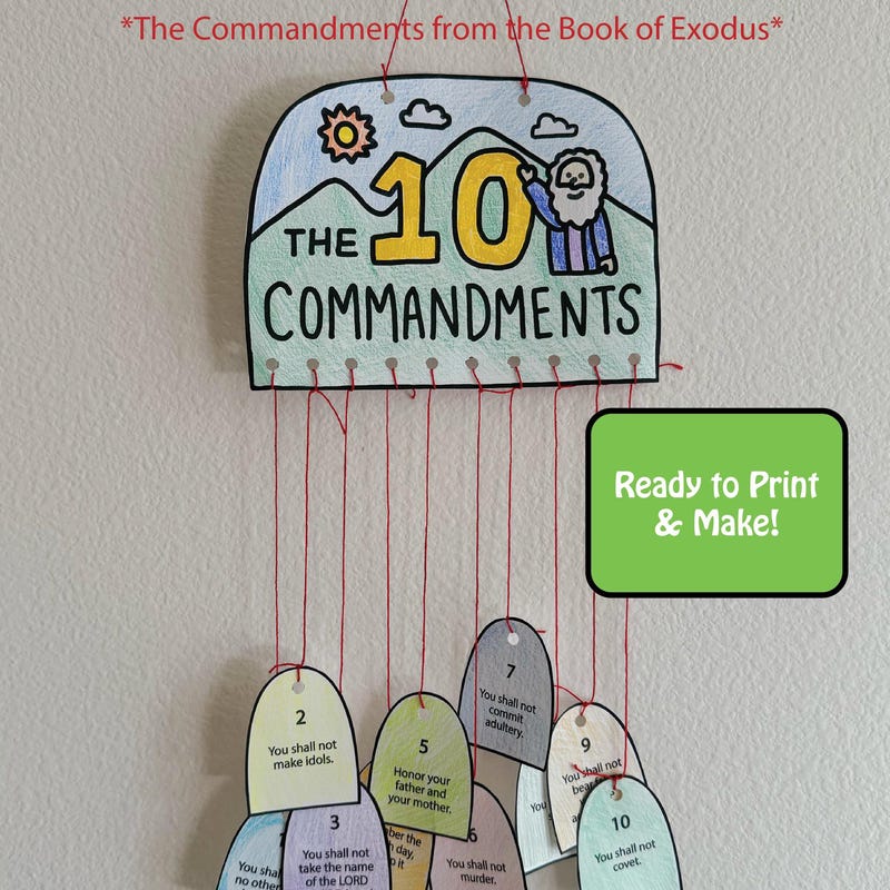 Moses Book Craft - Etsy