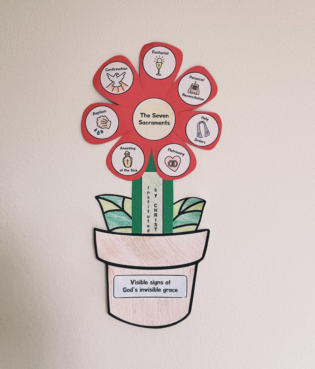 Seven Sacraments Activity for Kids, Print Worksheet and Color ...