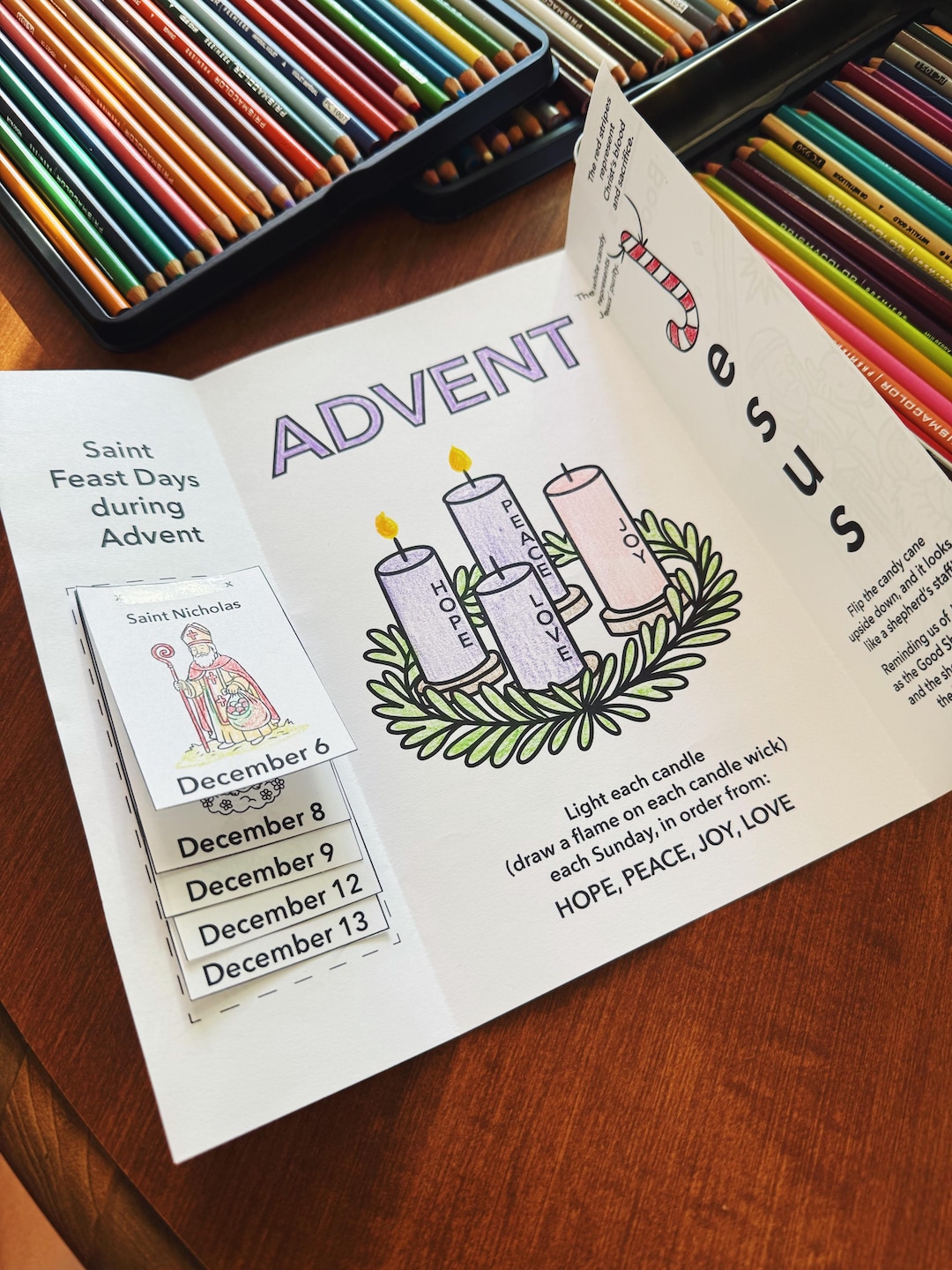 Advent Craft for Kids, Bible Booklet Activity, Christmas Lesson ...