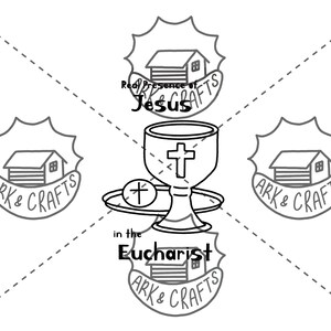 Tabernacle & Eucharist Craft: Print and Color Activity (printable PDF ...