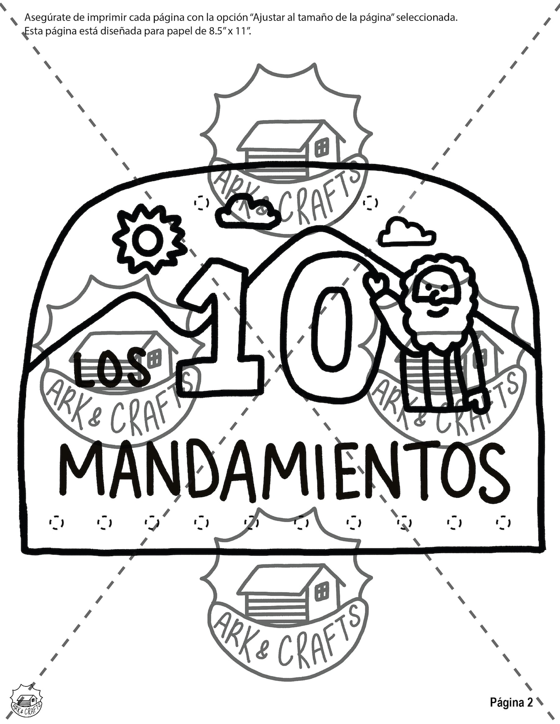 Spanish Ten Commandments Craft for Kids: Catholic Education (printable ...
