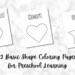 12 Basic Shape Coloring Pages for Preschool Learning, Printable ...