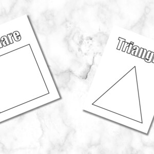 12 Basic Shape Coloring Pages for Preschool Learning, Printable ...