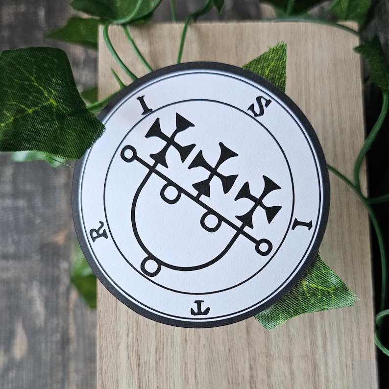 Sitri Goetia Sigil Sticker, 72 Occult Grimoire Symbols, Black Magic ...
