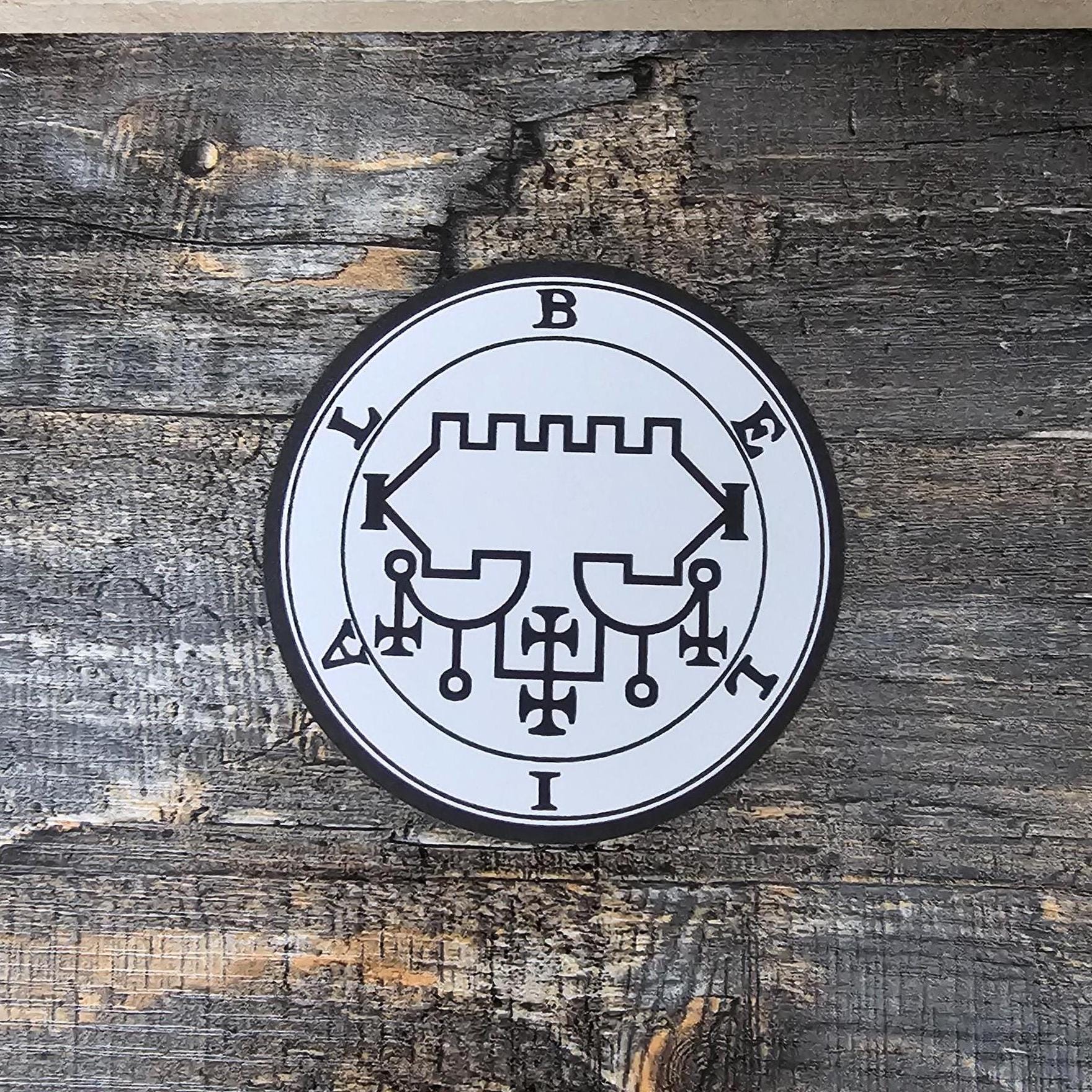 Belial Goetia Sigil Sticker, 72 Occult Grimoire Symbols, Black Magic ...