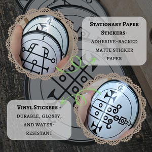 Vine Goetia Sigil Sticker, 72 Occult Grimoire Symbols, Black Magic ...