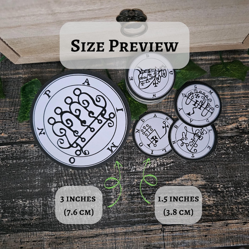 Andrealphus Goetia Sigil Sticker, 72 Occult Grimoire Symbols, Black ...