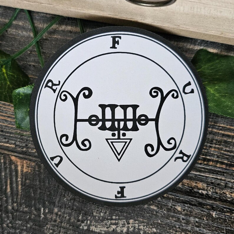 Furfur Goetia Sigil Sticker, 72 Occult Grimoire Symbols, Black Magic ...