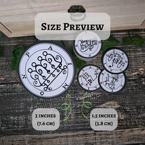 Stolas Goetia Sigil Sticker, 72 Occult Grimoire Symbols, Black Magic ...