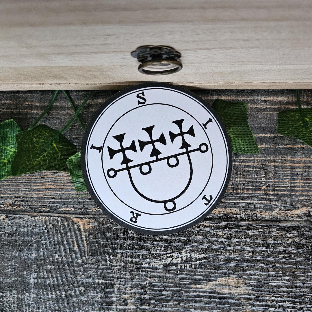 Sitri Goetia Sigil Sticker, 72 Occult Grimoire Symbols, Black Magic ...