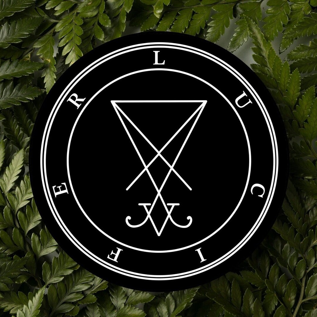 Custom Lucifer Sigil Glossy Vinyl Sticker Ars Goetia Demonic - Etsy