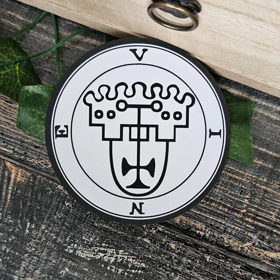 Vine Goetia Sigil Sticker, 72 Occult Grimoire Symbols, Black Magic ...
