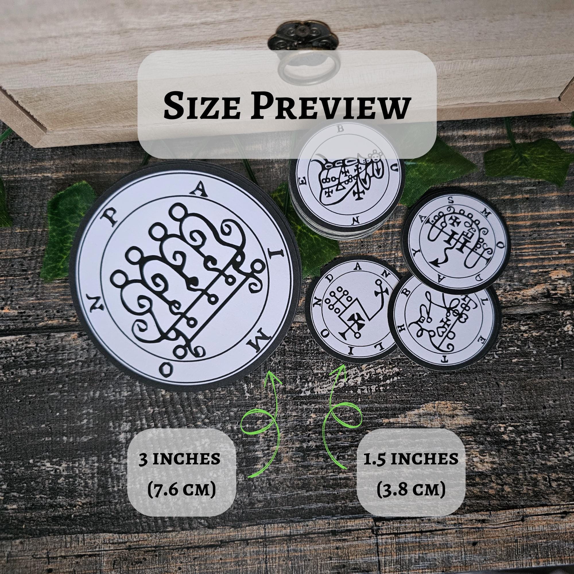 Belial Goetia Sigil Sticker, 72 Occult Grimoire Symbols, Black Magic ...