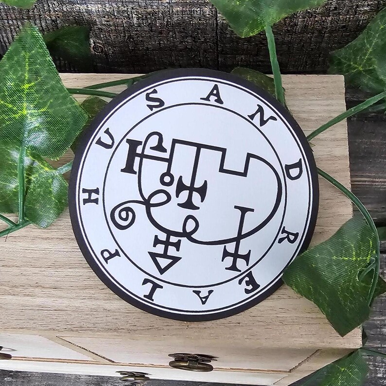Andrealphus Goetia Sigil Sticker, 72 Occult Grimoire Symbols, Black ...