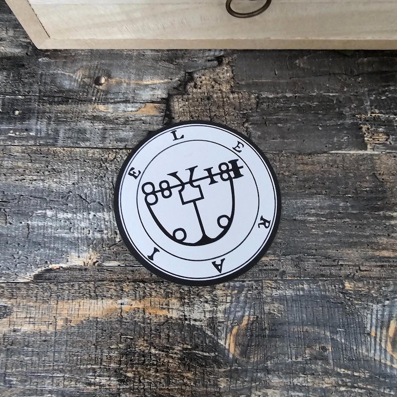 Leraie Goetia Sigil Sticker, 72 Occult Grimoire Symbols, Black Magic ...