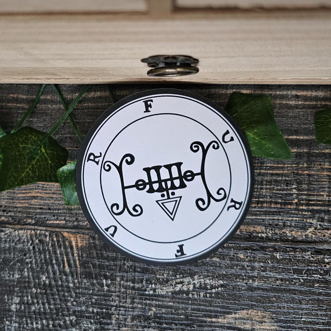 Furfur Goetia Sigil Sticker, 72 Occult Grimoire Symbols, Black Magic ...