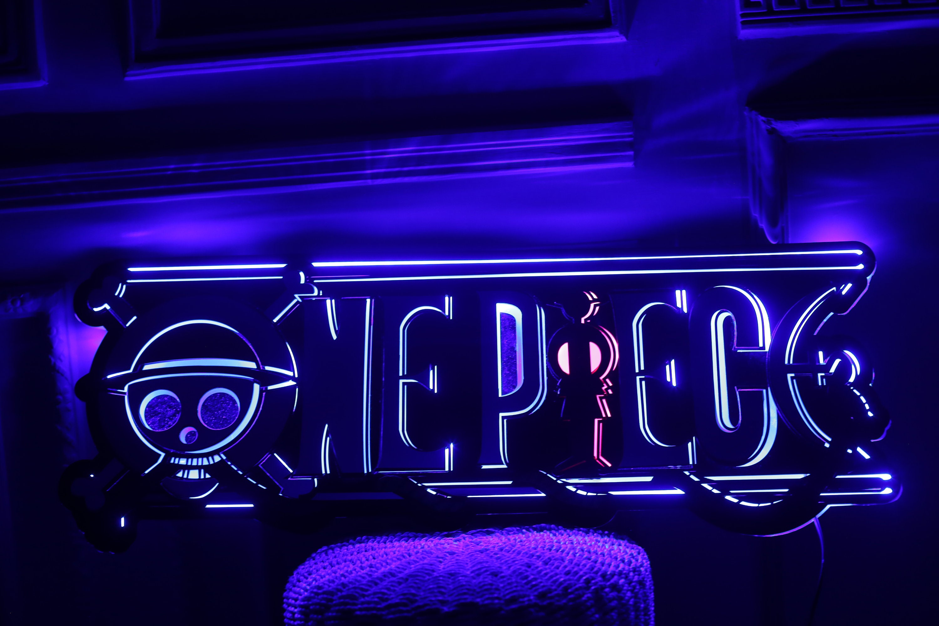 One Piece Wall Art Led Sign , Christmas Gift , Wall Decor , Custom Led ...