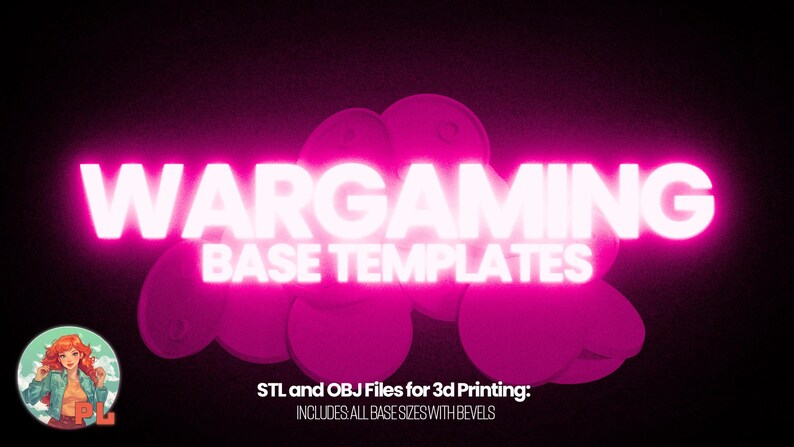 Wargame Base Templates - 3d Print Digital File - Etsy