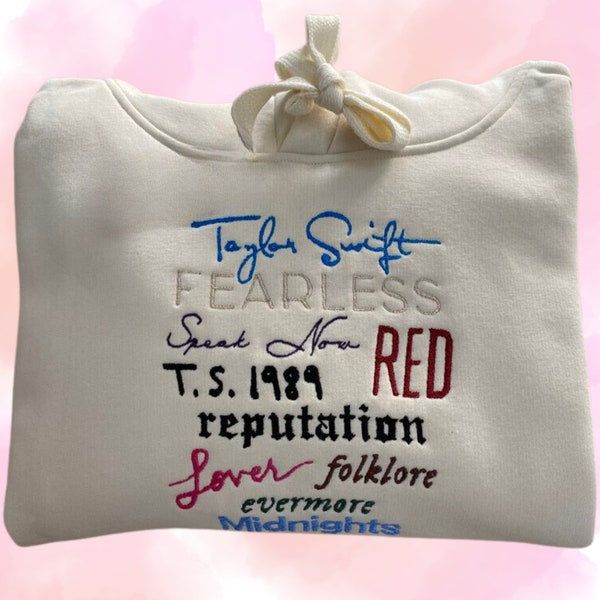 Taylor Swiftie Merch Sweatshirt Embroidered - Etsy