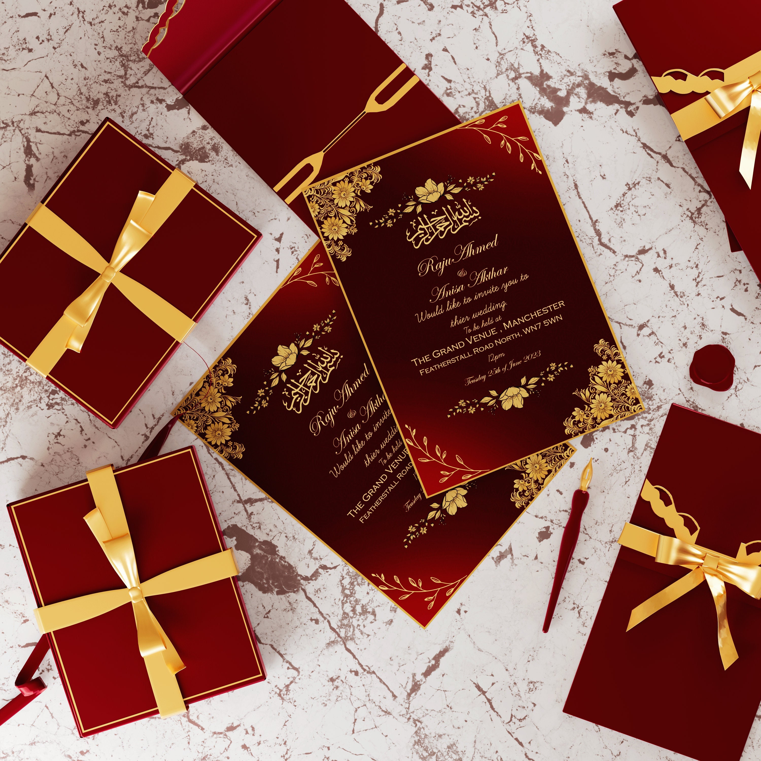 Islamic Wedding Invitation Digital E-invite Shaadi Invite - Etsy