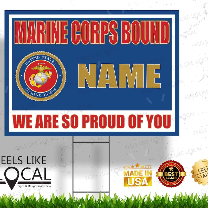 Us Marine Corps Yard Sign - Etsy