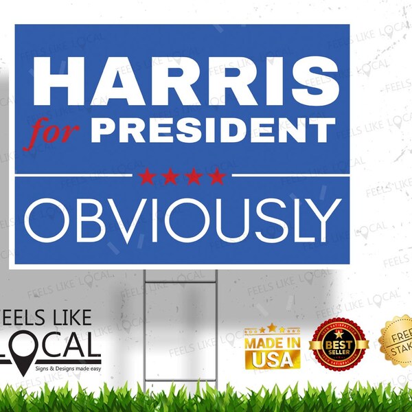 Yard Signs Kamala for President - Etsy