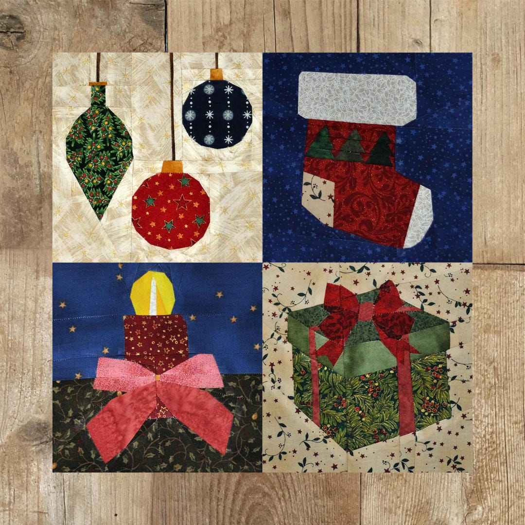 Christmas Paper Piecing Set 2 - Etsy